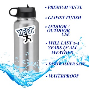 Yeet Hammer Throw Hard Hat Sticker Vinyl Decal Construction Union ...