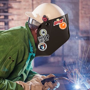 Welder Beer Hard Hat Sticker Gift for Husband Boyfriend Crew King of ...