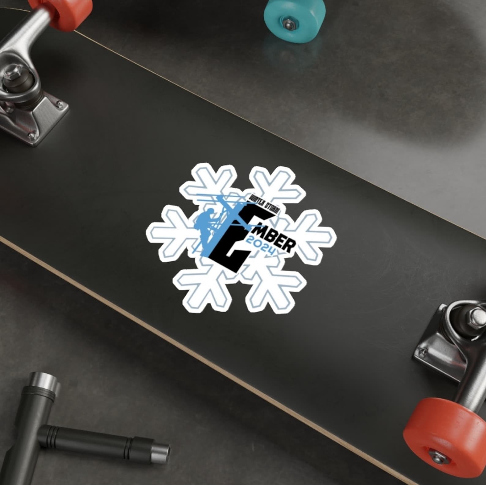 2024 Winter Storm Ember Hard Hat Sticker for Lineman Union Blizzard ...