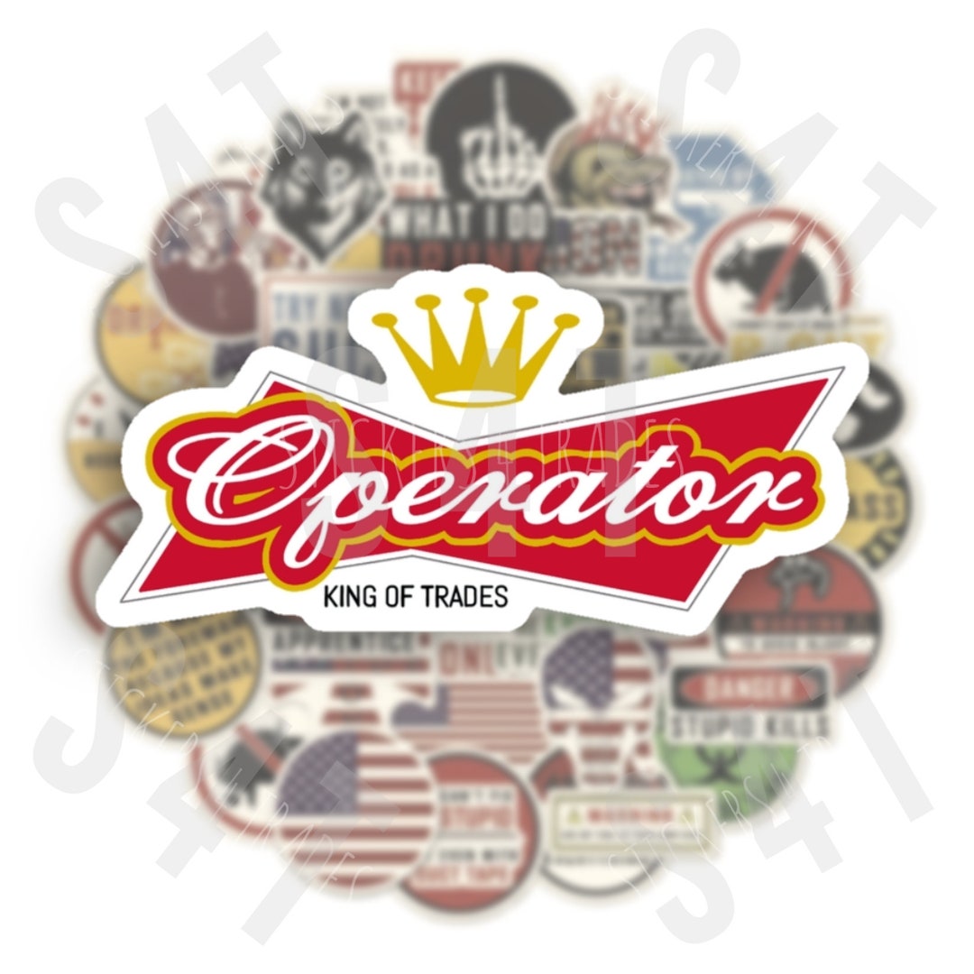 Operator Decal Hard Hat Sticker Gift for Husband Boyfriend Crew Union ...