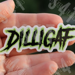DILLIGAF Vinyl Hard Hat Sticker Decal Waterproof Gift for Husband Blue ...