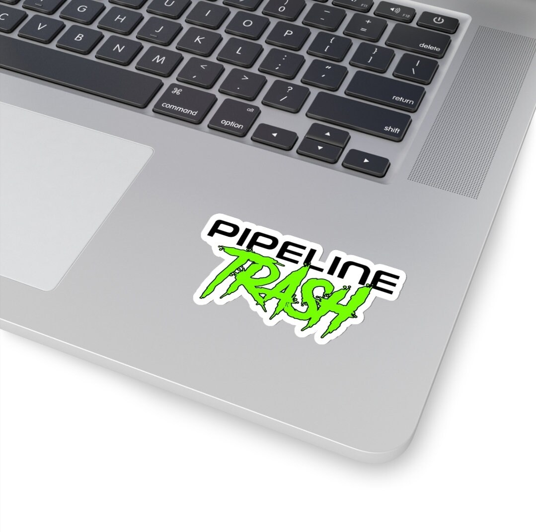 Pipeline Trash Hard Hat Sticker Decal Waterproof Blue Collar Jobsite ...