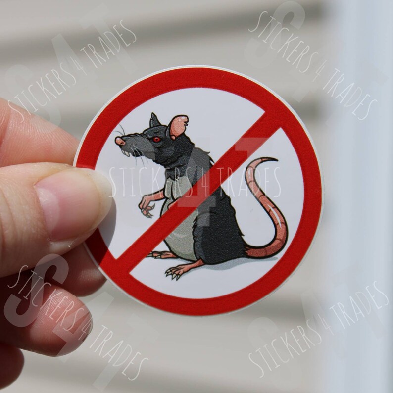 NO RATS Hard Hat Sticker Union Electrician Ironworker Welder - Etsy
