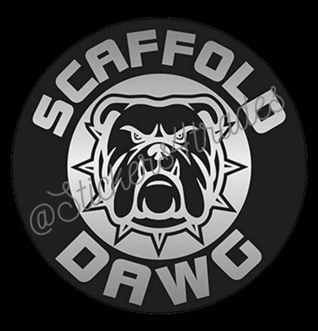 Scaffold Dawg Hard Hat Sticker Decal Blue Collar Gift - Etsy