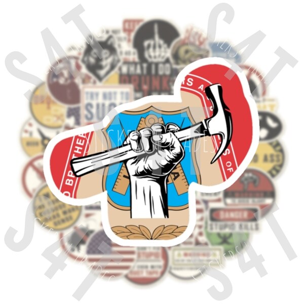 Union Hard Hat Decals - Etsy