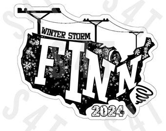 2024 Winter Storm Gerri Hard Hat Sticker for Lineman Union Blizzard ...