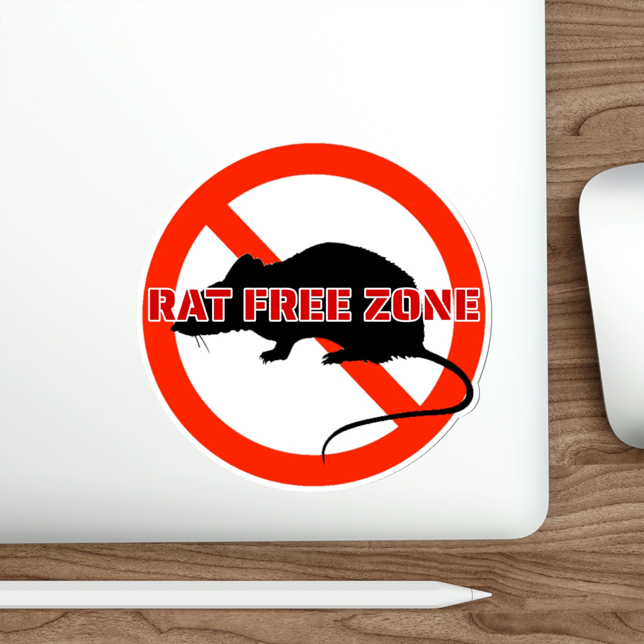 Rat Free Zone Hard Hat Sticker Gift for Husband Boyfriend Crew Union ...