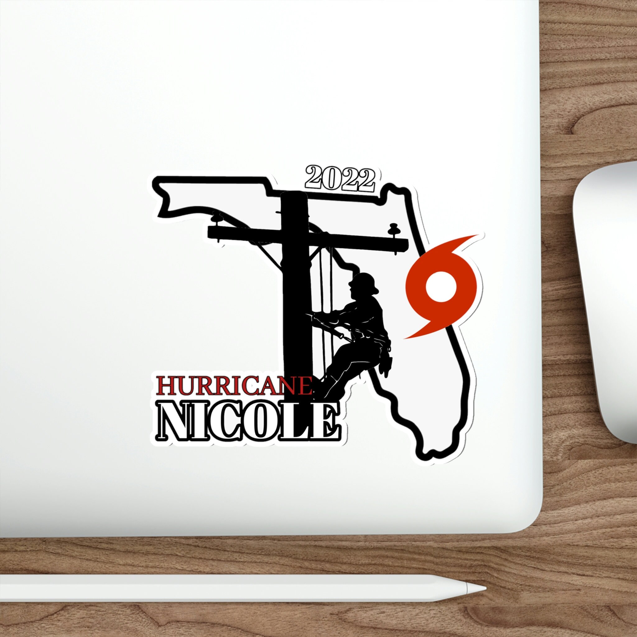 2022 Hurricane Nicole Hard Hat Sticker Gift for Lineman - Etsy