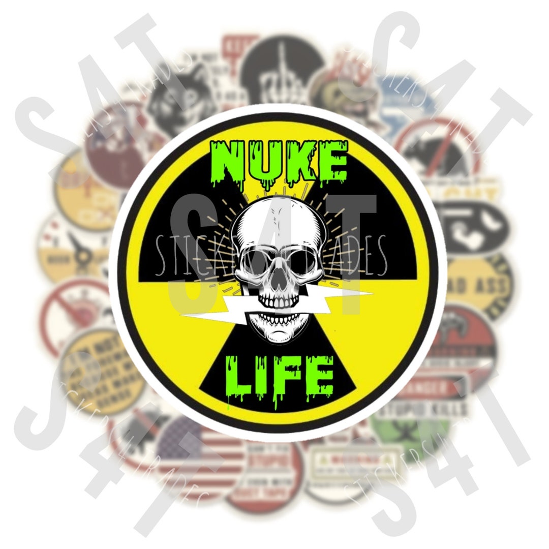 Nuke Life Hard Hat Sticker Gift for Husband Boyfriend Union Storm Crew ...