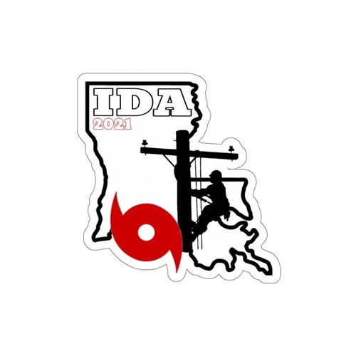 Hurricane Ida 2021 Hard Hat Decal Storm Chaser Power | Etsy