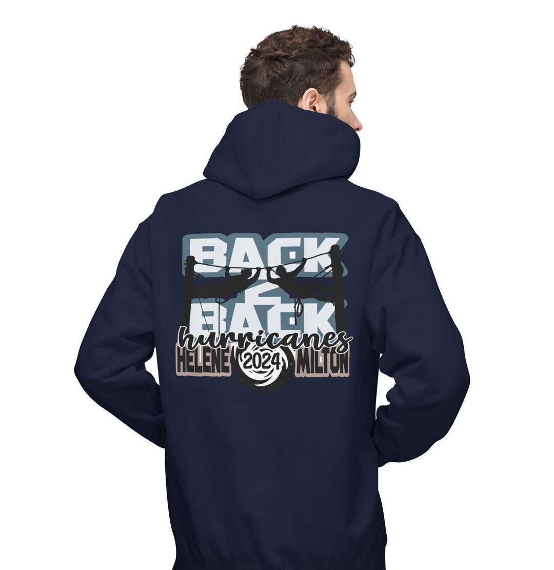2024 Hurricane Milton Helene Lineman Hoodie Unisex Midweight Softstyle ...