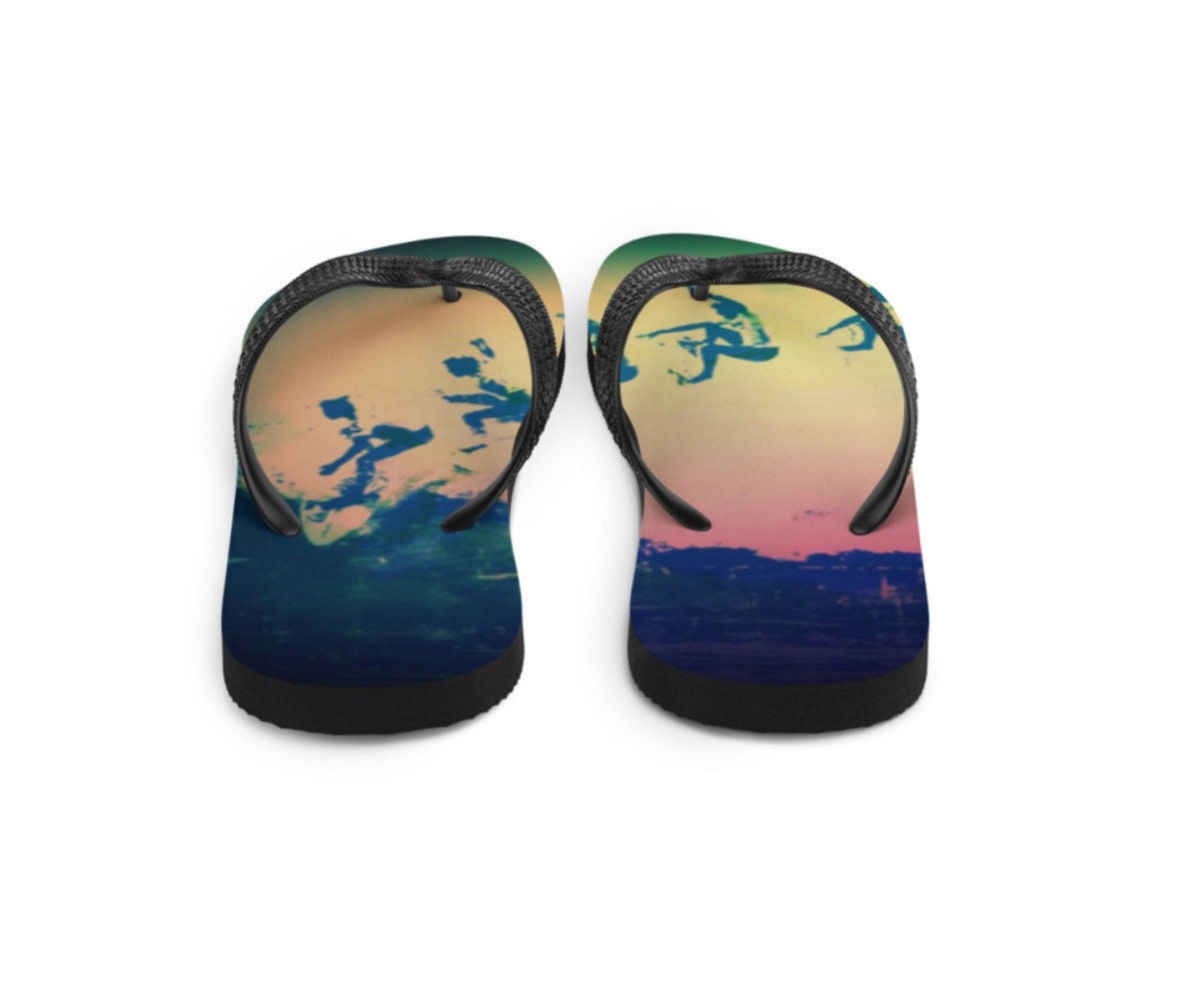 Flip Flop Sandals, Surf Art Sandals, Unisex Sandals, Beach Sandals ...