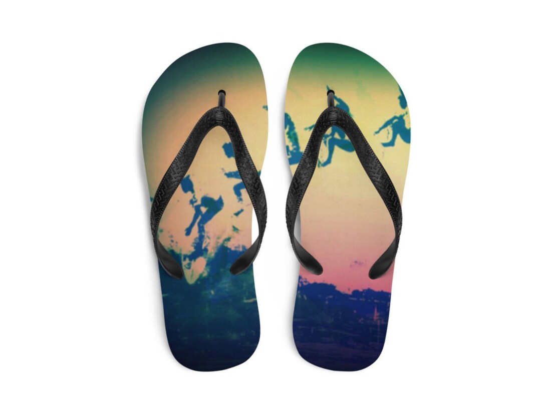 Flip Flop Sandals, Surf Art Sandals, Unisex Sandals, Beach Sandals ...