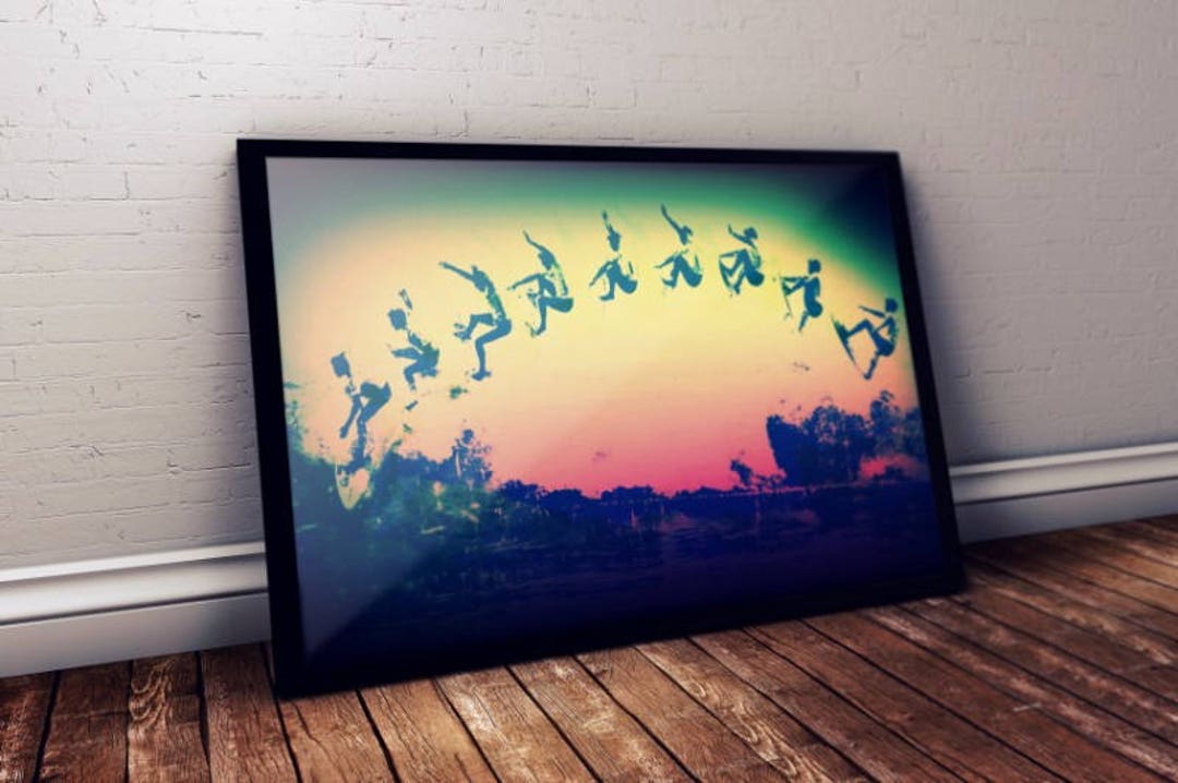 Framed Surfing Print, Surfing Poster, Surf Art Print, Surf Wall Art ...
