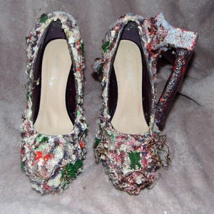 Women's One off Walking Dead Hand Sculpted Customised Customized High ...