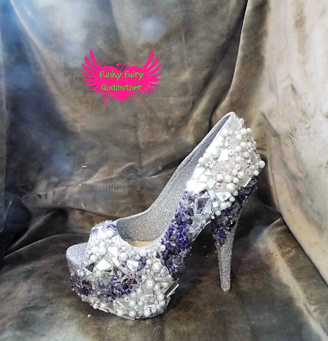 Unique Amethyst Gemstone Shoes - Etsy