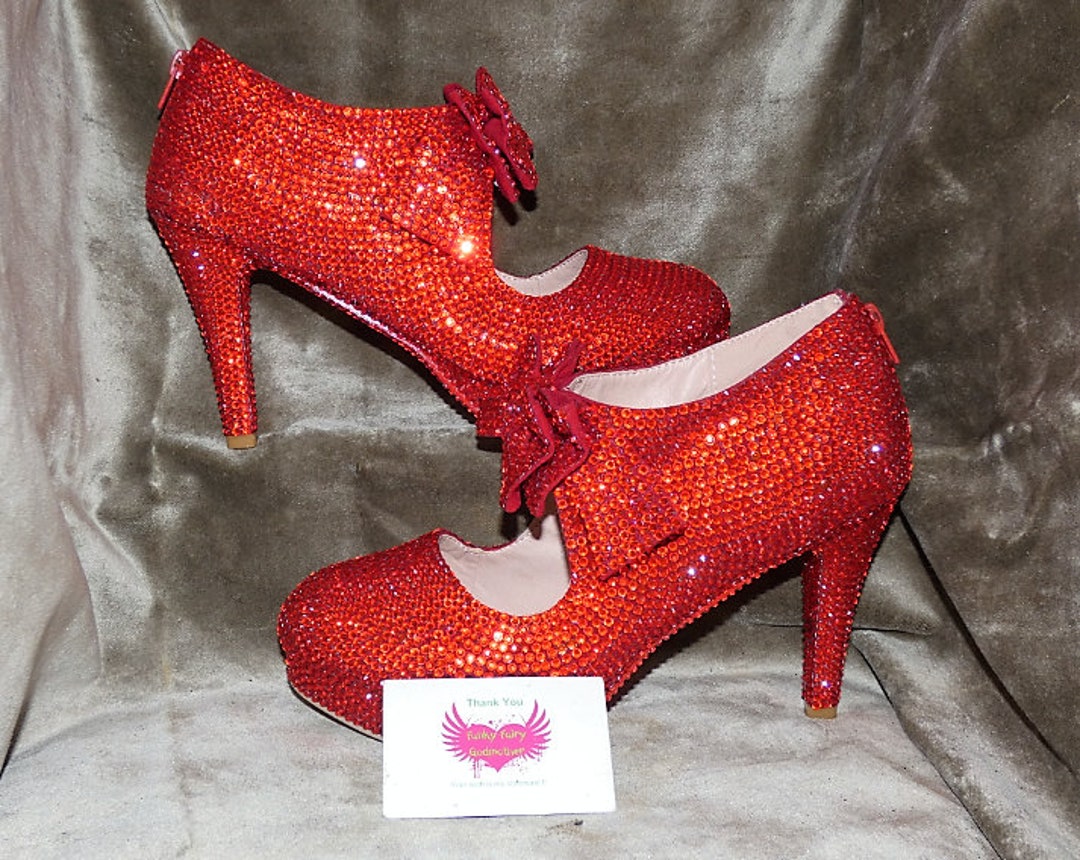 Ruby Red Bling High Heel Shoe - Etsy
