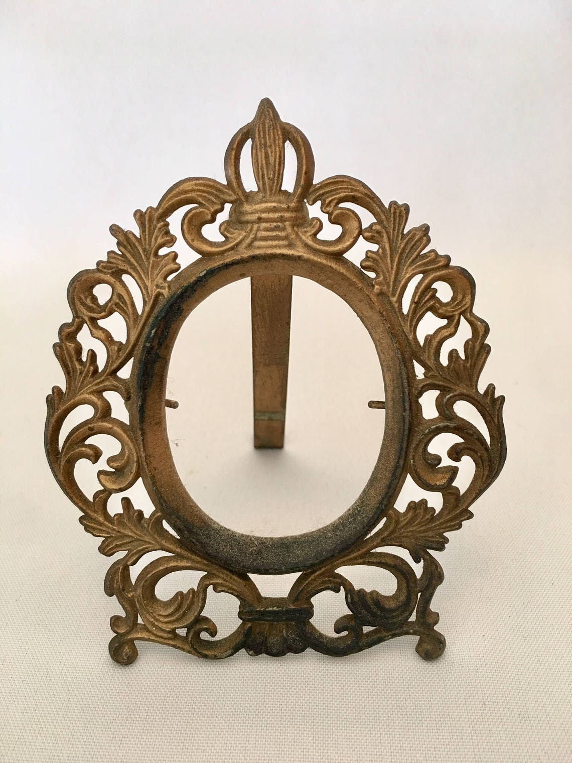 Victorian Gold Frame Antique Ornate Gold Cast Metal Frame | Etsy