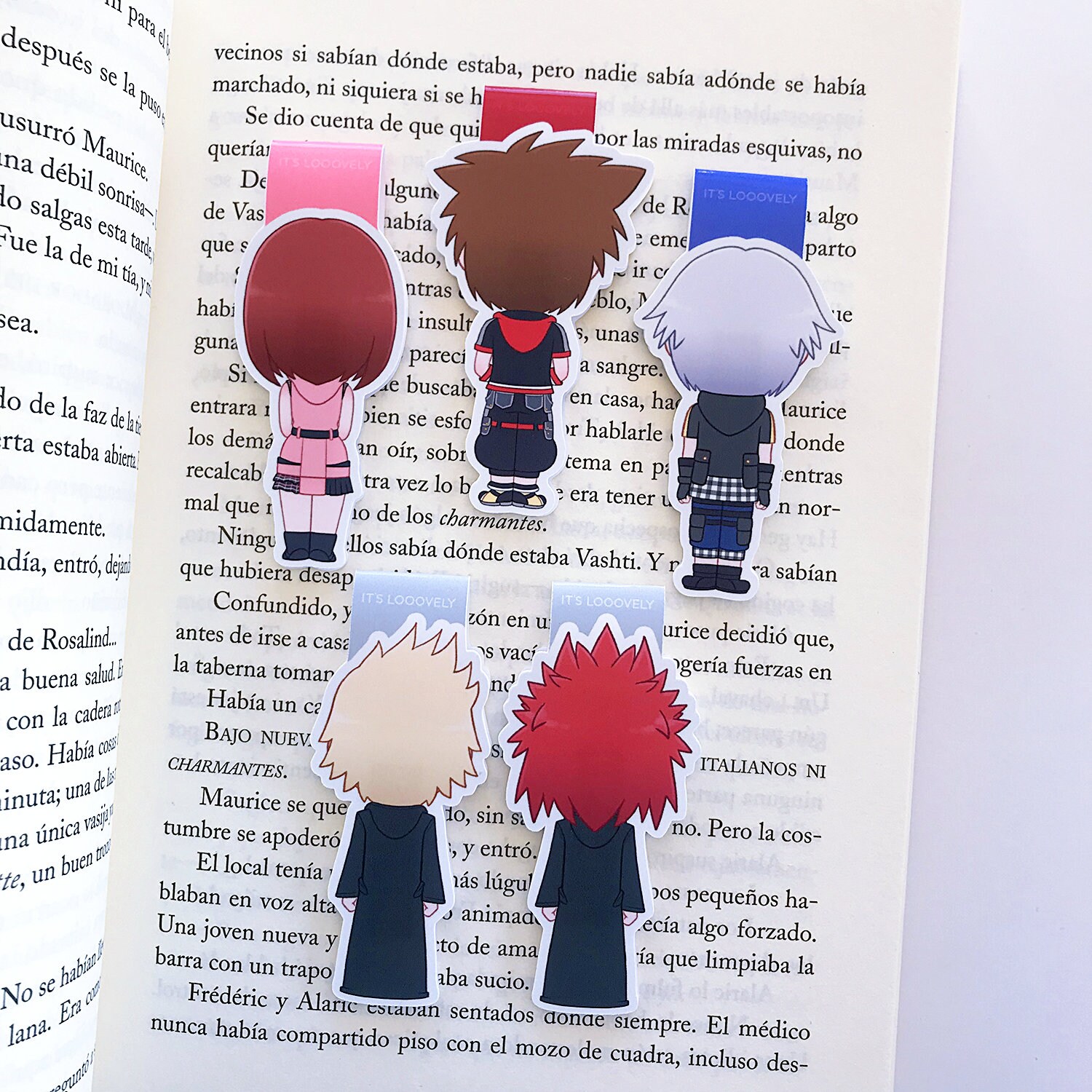 Kingdom Hearts 3 Magnetic Bookmarks Sora Kairi Riku | Etsy