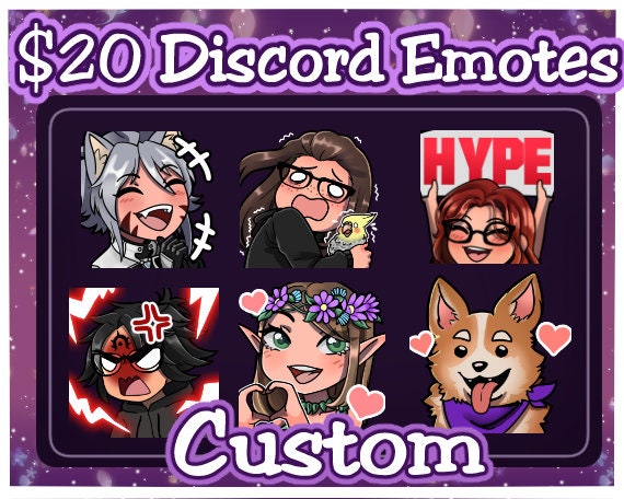 Custom Discord Emotes Discord Server Emotes Custom Emotes | Etsy