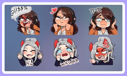 Custom Discord Emotes Discord Server Emotes Custom Emotes | Etsy