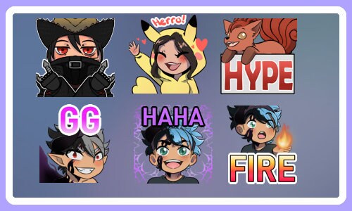 Custom Discord Emotes Discord Server Emotes Custom Emotes - Etsy