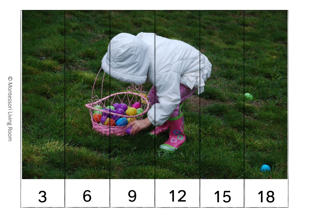 Happy Easter Skip Counting Puzzles - Etsy