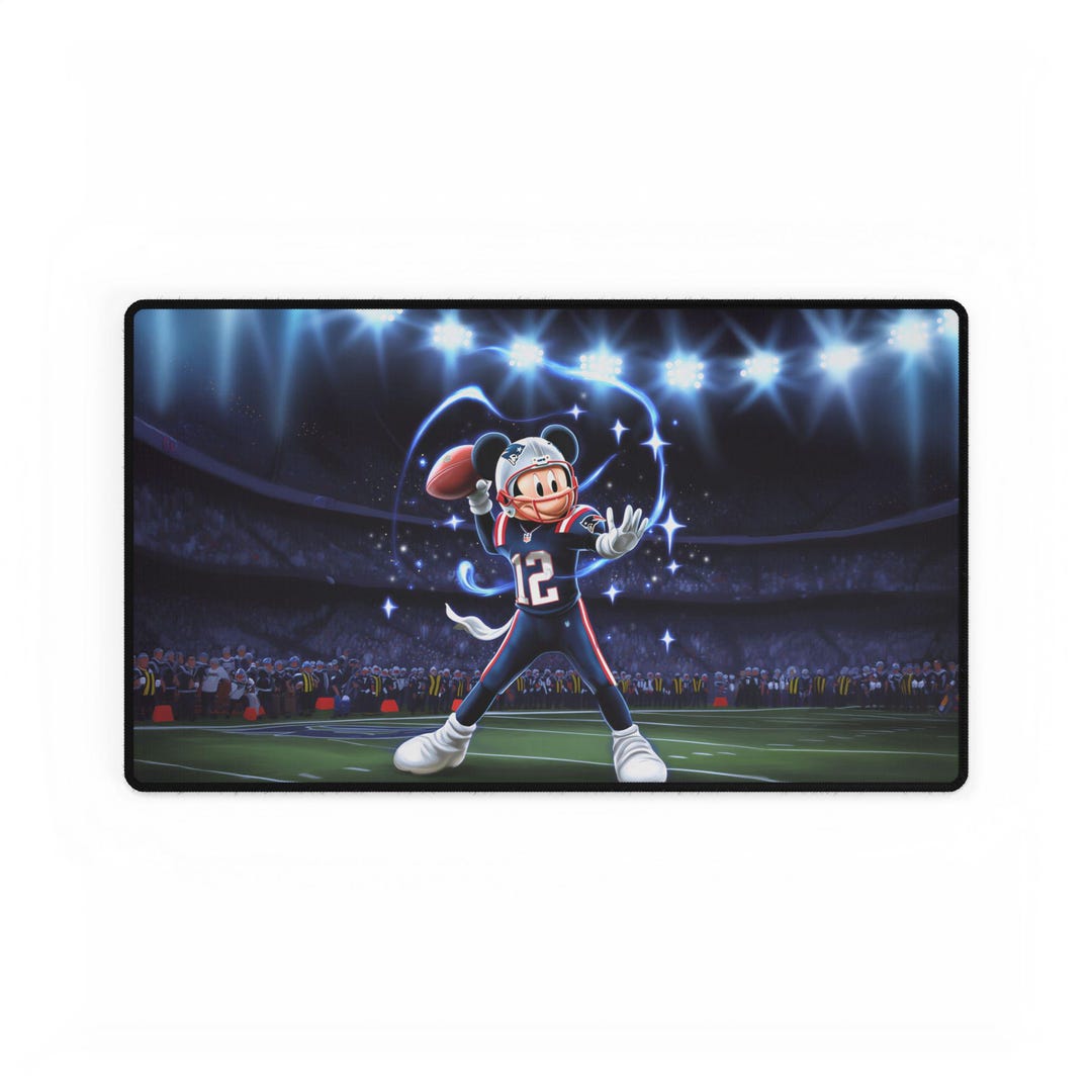 Mickey Mouse Inspired New England Patriots Desk Mat | NFL Gaming ...