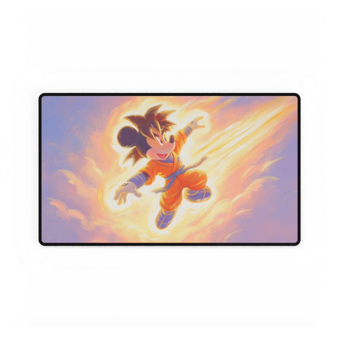 Mickey Mouse Inspired as Goku Desk Mat | Impressionism Dragon Ball Z ...