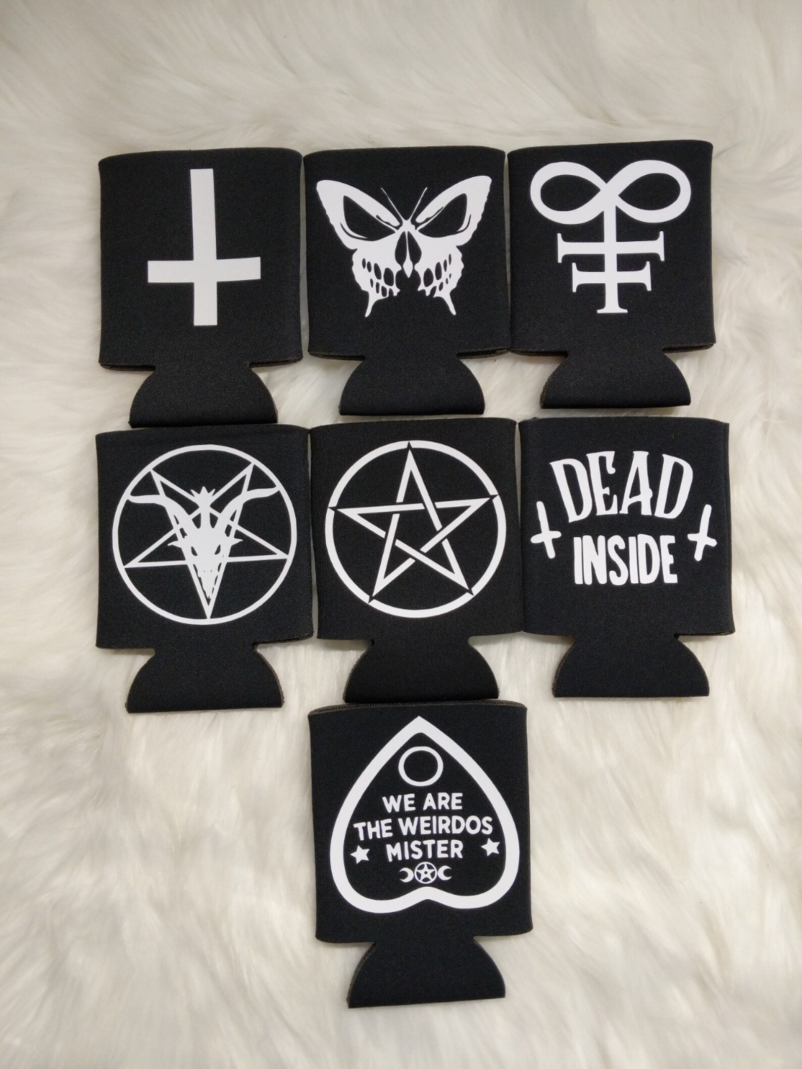 Custom Can Holder Can Cooler Occult Gothic Goth Horror | Etsy