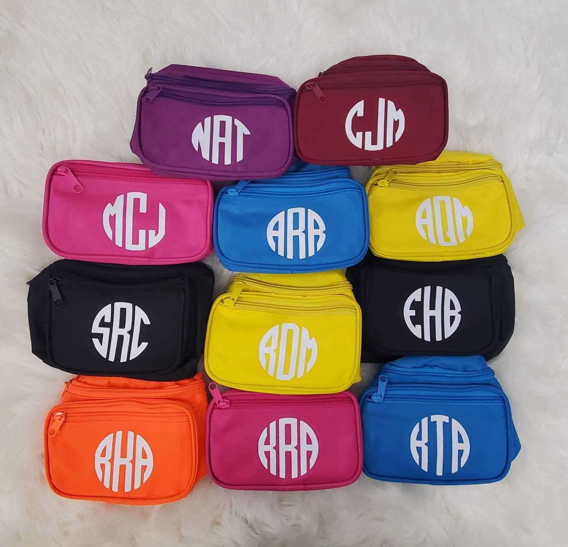 Monogram Fanny Pack Custom Designed Neon Party - Etsy