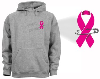 Pink Ribbon Hoodie - Etsy