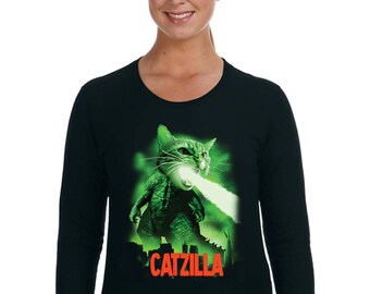 Long Sleeve Godzilla Shirt - Etsy