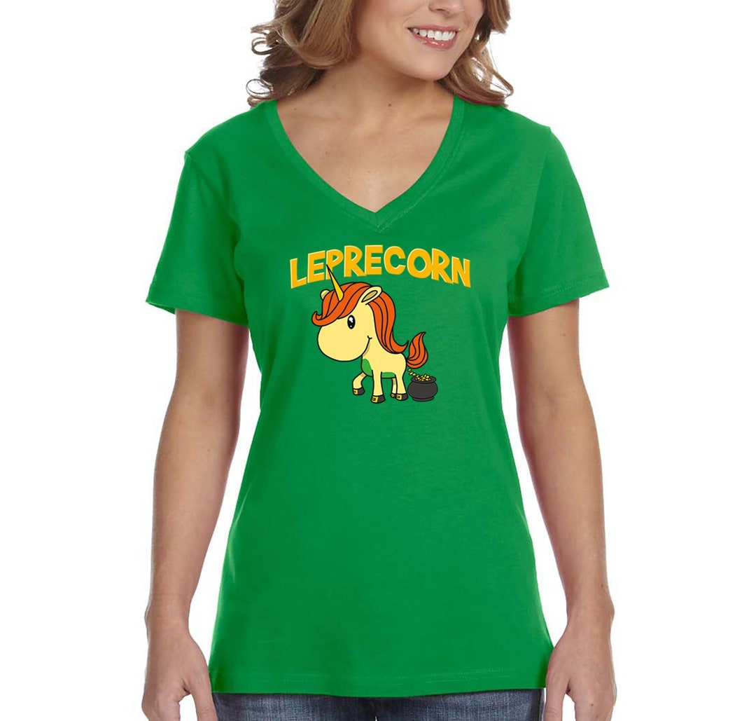 Women's Leprecorn Unicorn Leprechaun St. Patrick's Day Shamrock ...