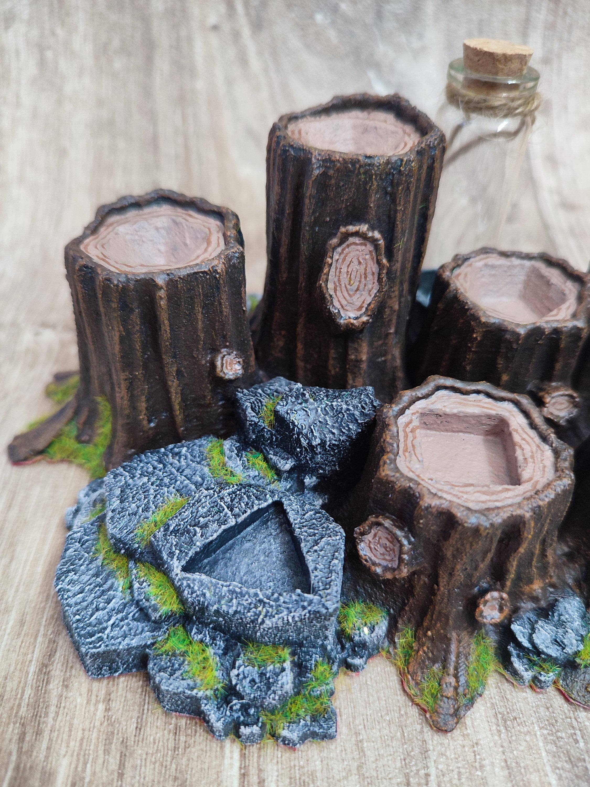 Forest Themed Dice-o-rama Dice Holder and Display, Tree Trunk, Fairy ...