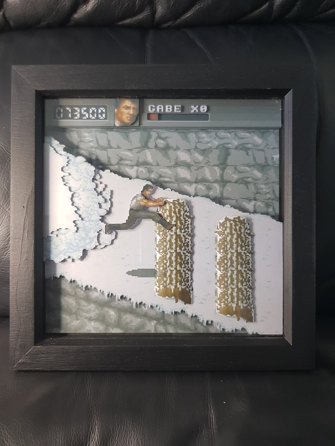 Cliffhanger Fanart 3D Shadow Box Retro Gaming Video Game - Etsy