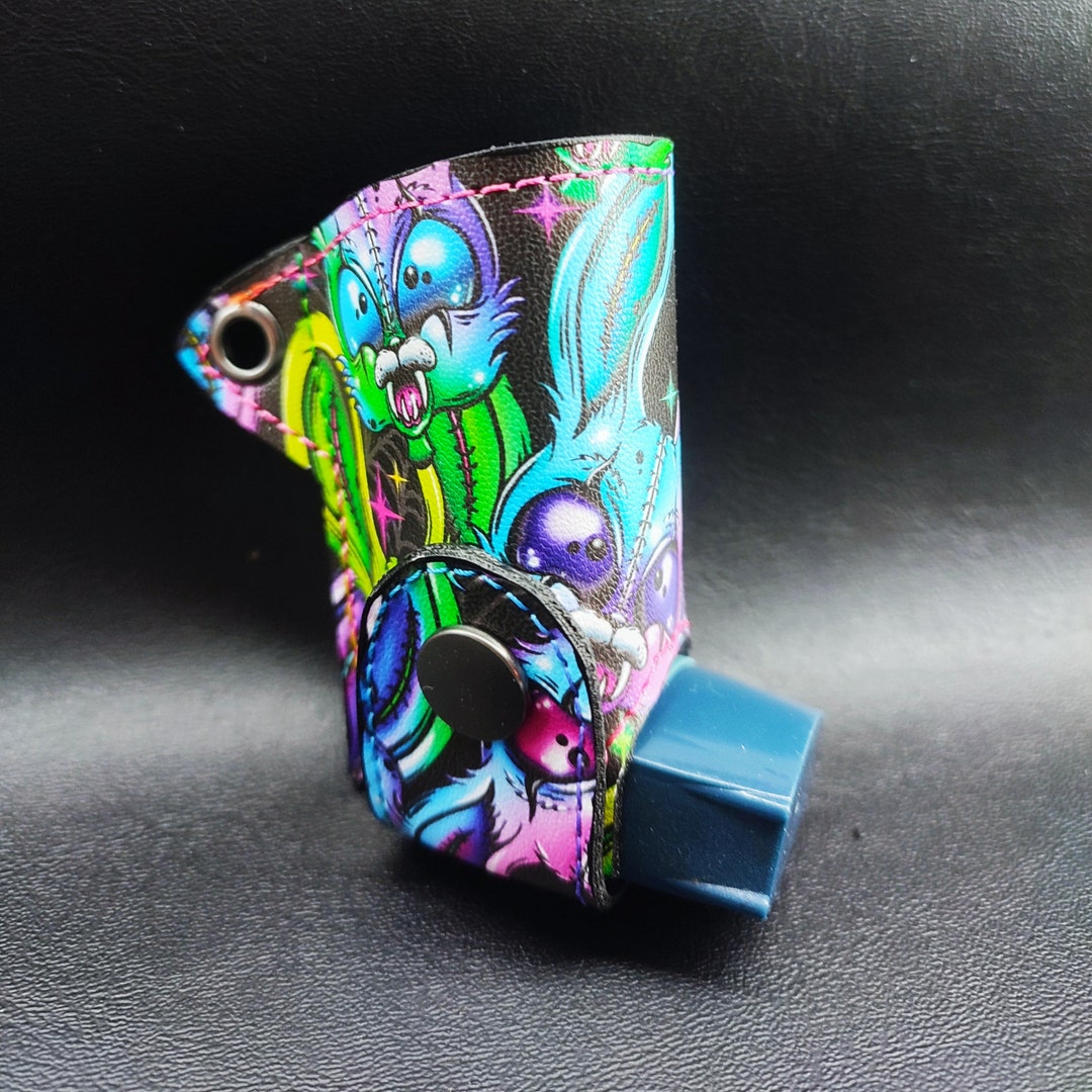 Zombie Bunny Asthma Inhaler Holder Cover Keyring, Creepy Cute, Fits ...