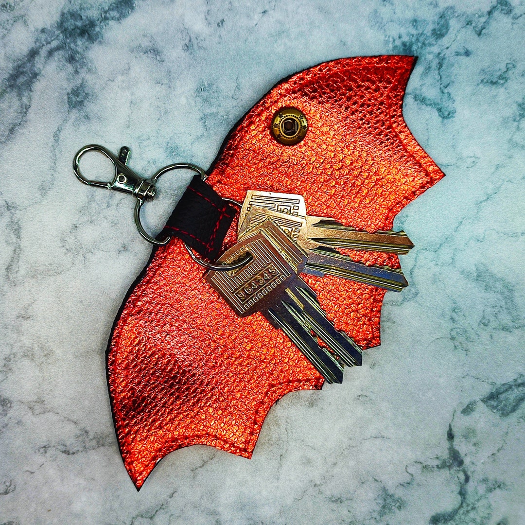 Metallic Red Dragon Wing/ Batwing Key Cover, Key Holder, Keyfob, Gothic ...