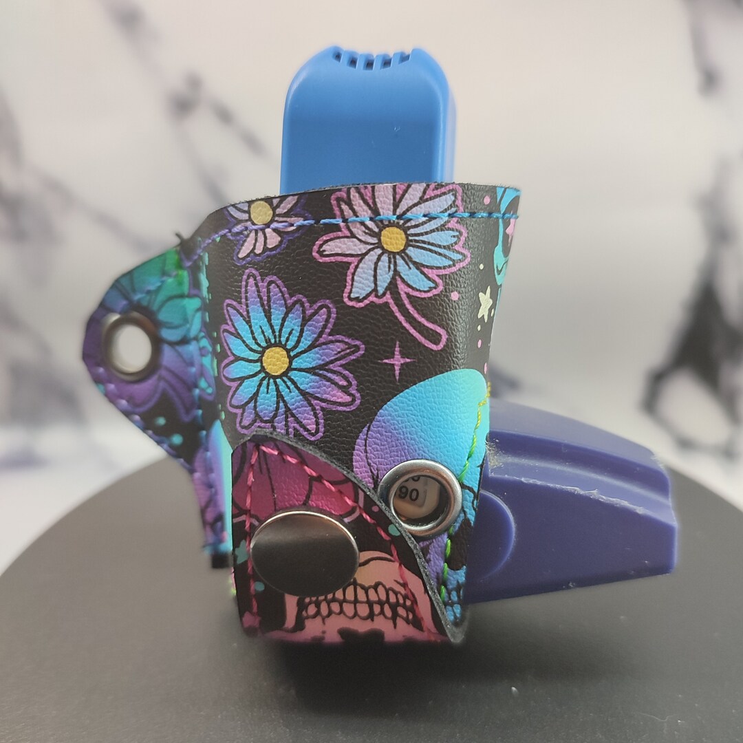 Gothic Skulls Asthma Inhaler Holder Cover Keyring, Easyhaler, Counter ...
