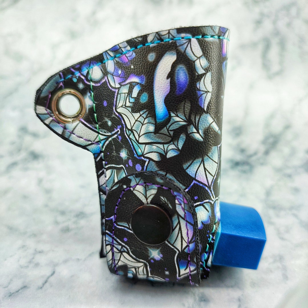 Gothic Webs Asthma Inhaler Holder Cover Keyring, Fits Pump, Gothic Gift ...