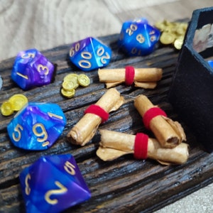 Tavern Table Dice-o-rama Dice Holder and Display, Dungeon, Hexagonal ...