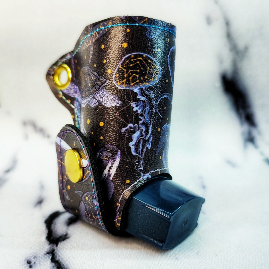 Cosmic Sealife Asthma Inhaler Holder Cover Keyring, Fits Pump, Gothic ...