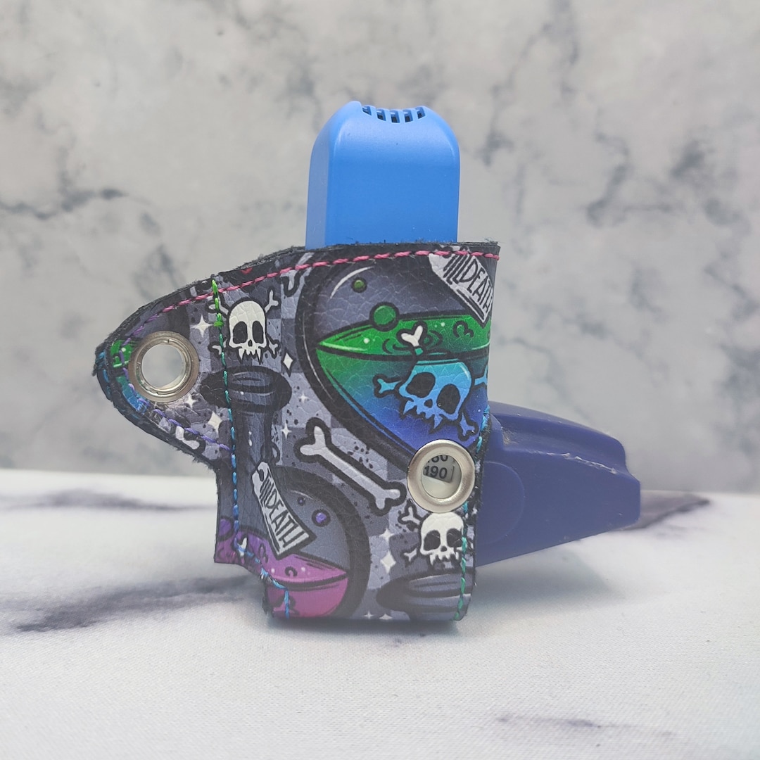 Gothic Potions Asthma Inhaler Holder Cover Keyring, Easyhaler, Counter ...