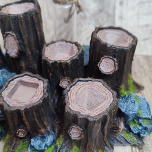 Forest Themed Dice-o-rama Dice Holder and Display, Tree Trunk, Fairy ...