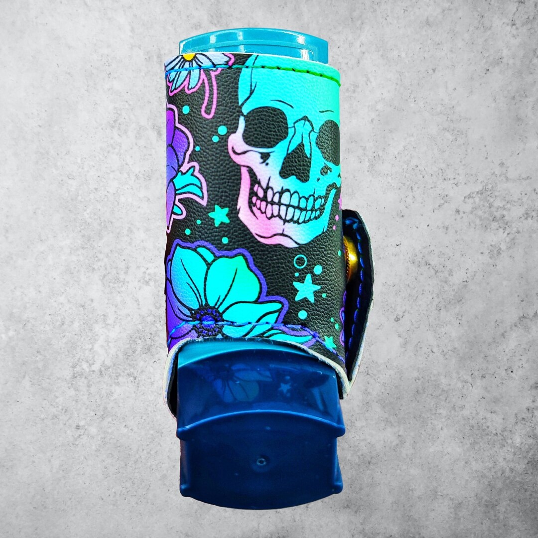 Gothic Skulls Asthma Inhaler Cover Keyring Fits Pump Gothic - Etsy