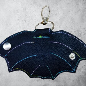 Leopard Bat Wing Key Cover, Key Holder, Keyfob, Gothic Gift, Goth ...