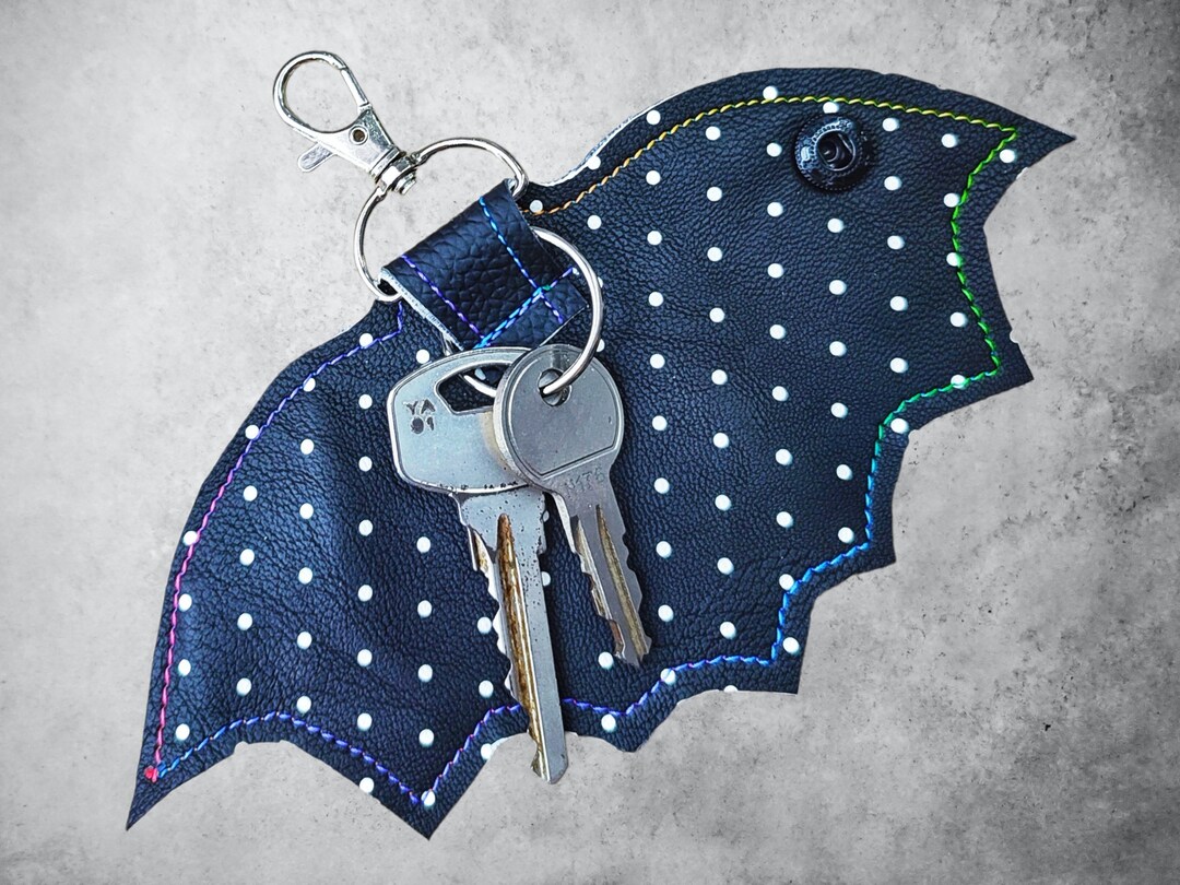 Black Spots Dragon Wing/ Batwing Key Cover, Key Holder, Keyfob, Gothic ...