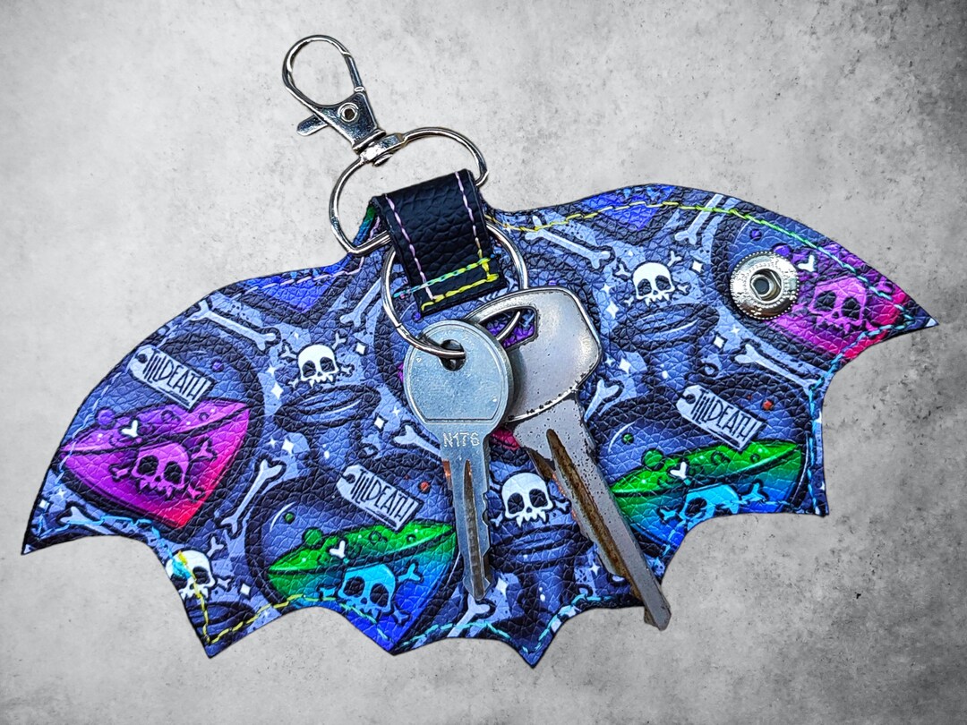 Potion Bat Wing Key Cover, Key Holder, Keyfob, Gothic Gift, Goth ...