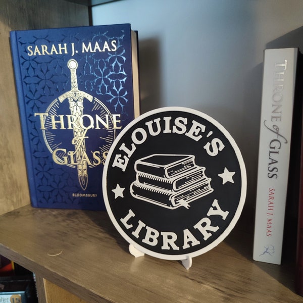 Custom Library Sign - Etsy