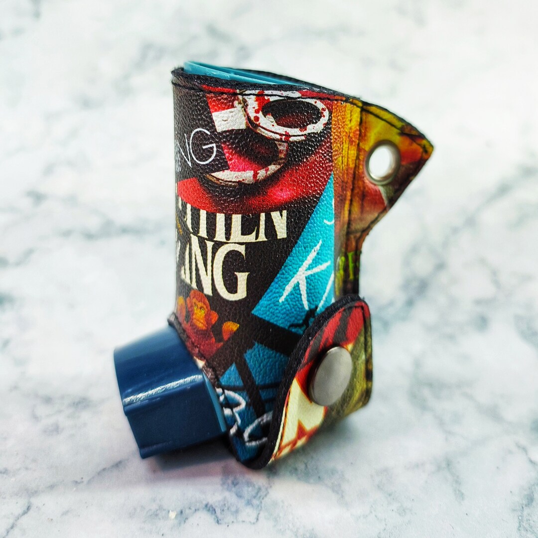 Gothic Stephen King Asthma Inhaler Holder Cover Keyring, Book Fan ...
